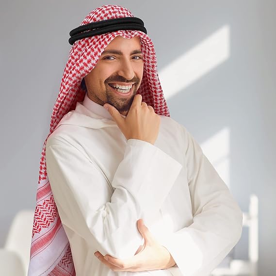 Different Ways to Wear the Shemagh in Arab Countries – Rose scarves ...