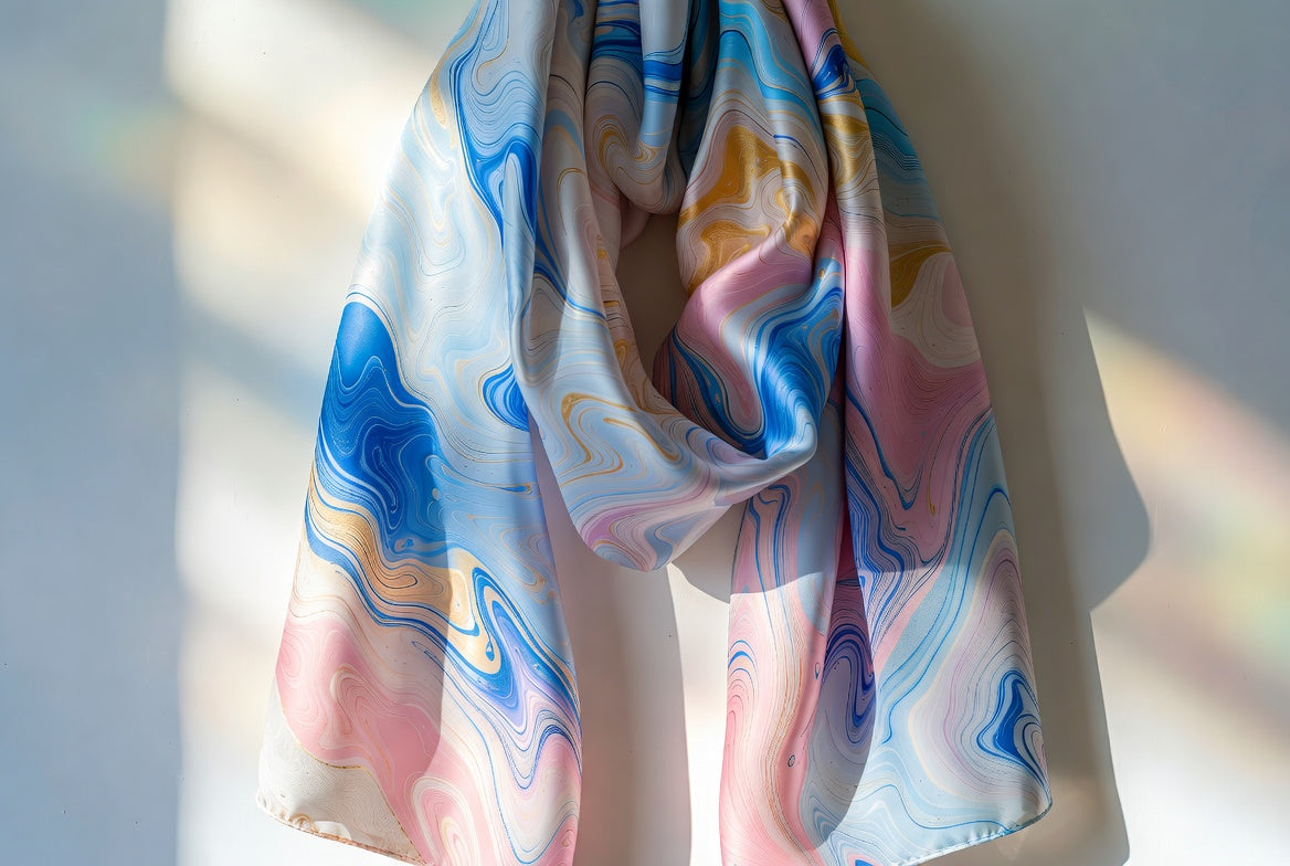 Marble Vein Magic: Why These One-of-a-Kind Scarves Are the Ultimate Wh ...